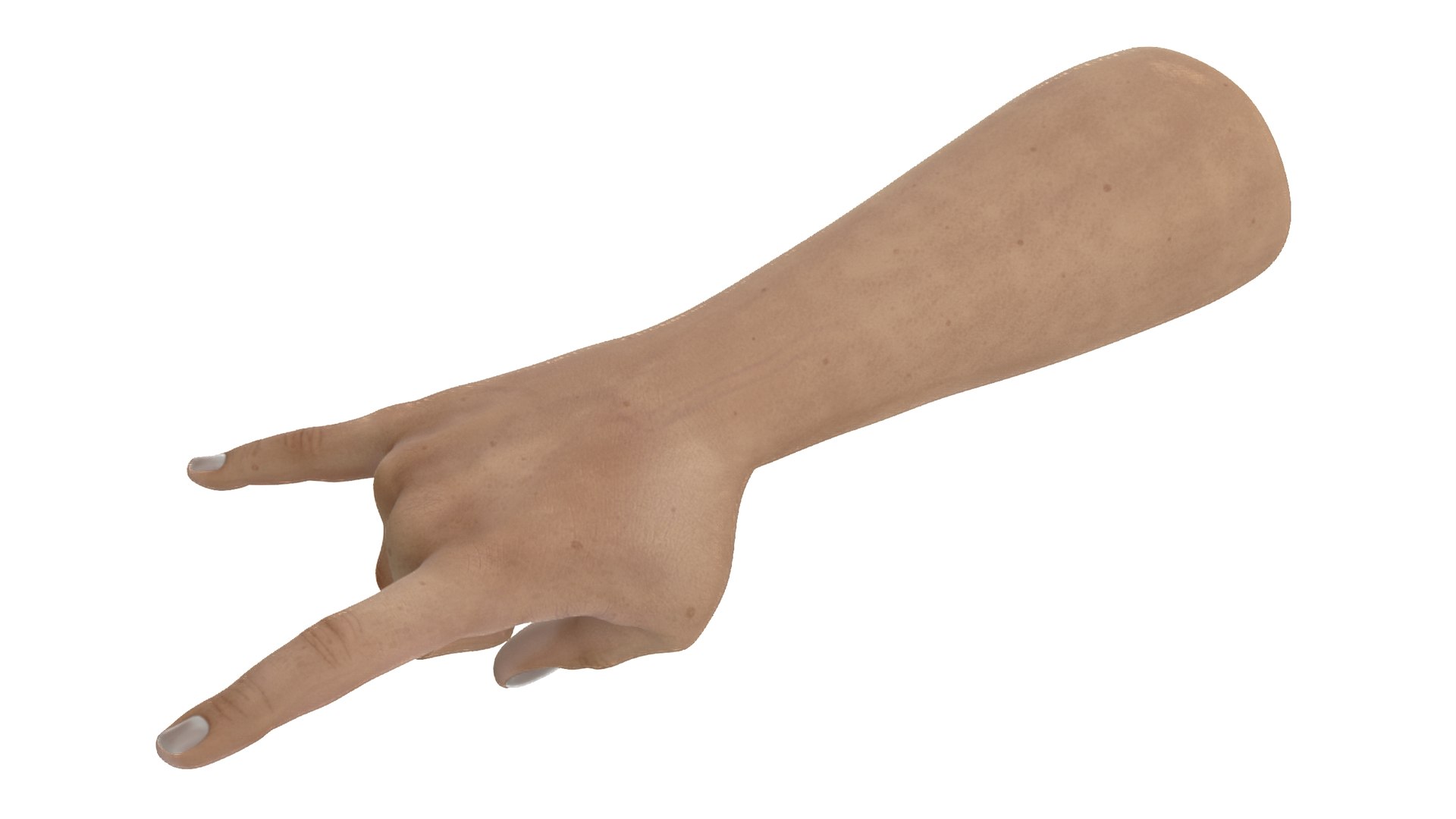 3D Model Tanned Man Hand Heavy Metal Pose - TurboSquid 2195953