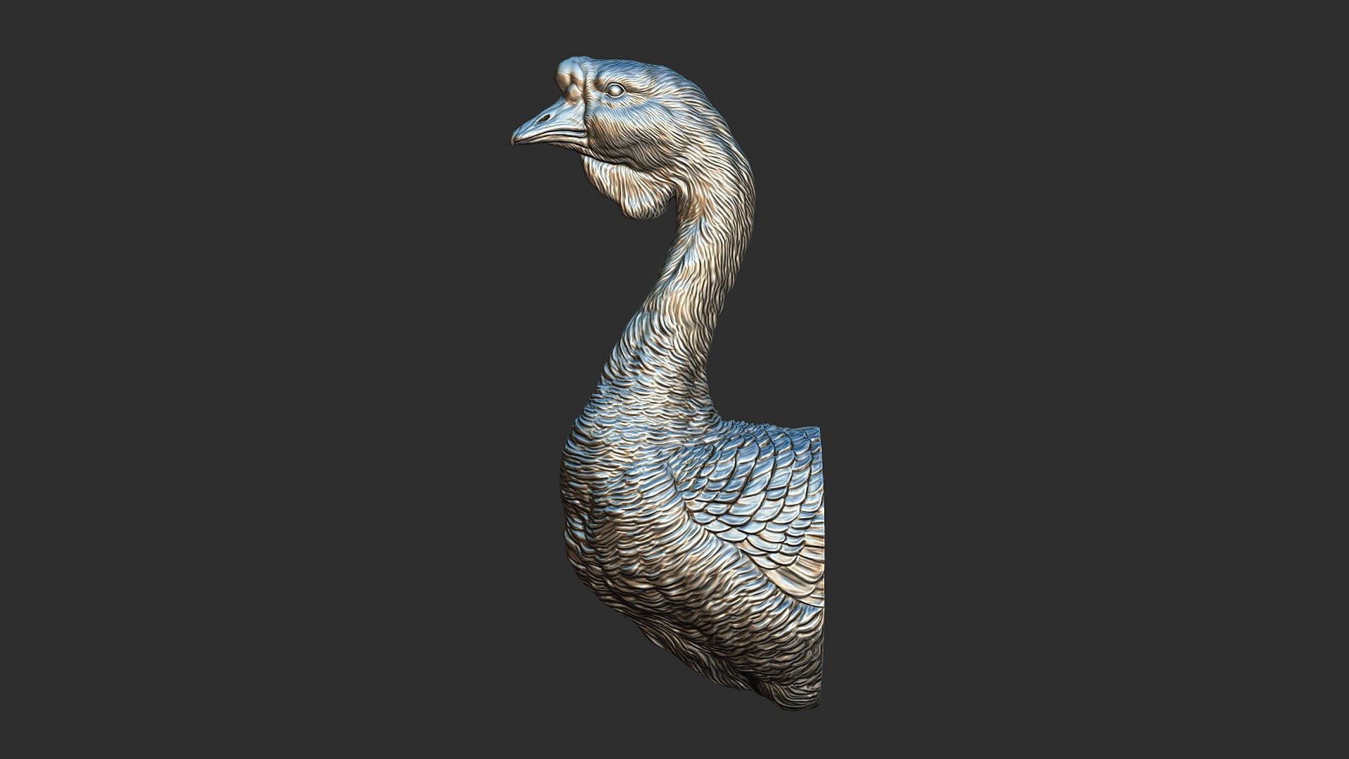 3D Goose Gander bust - TurboSquid 2113187