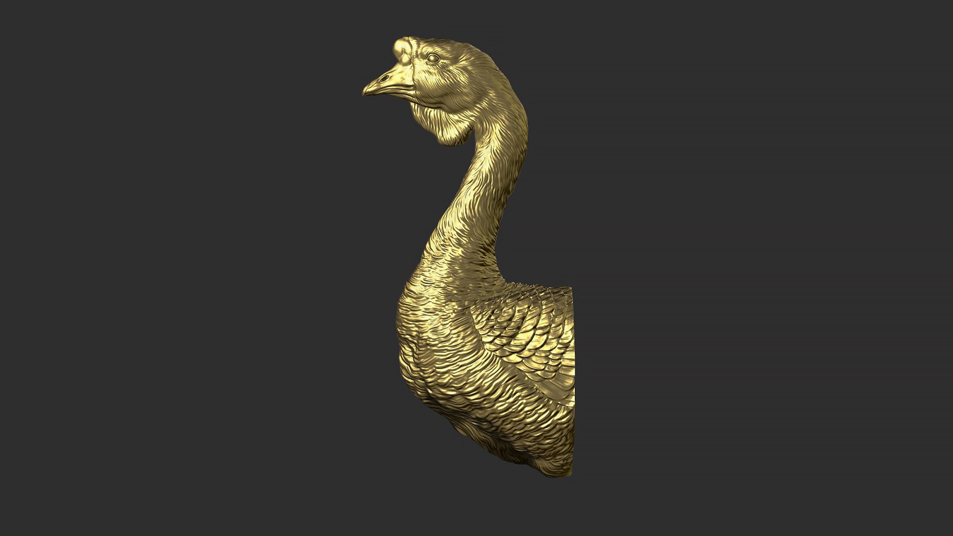 3D Goose Gander bust - TurboSquid 2113187