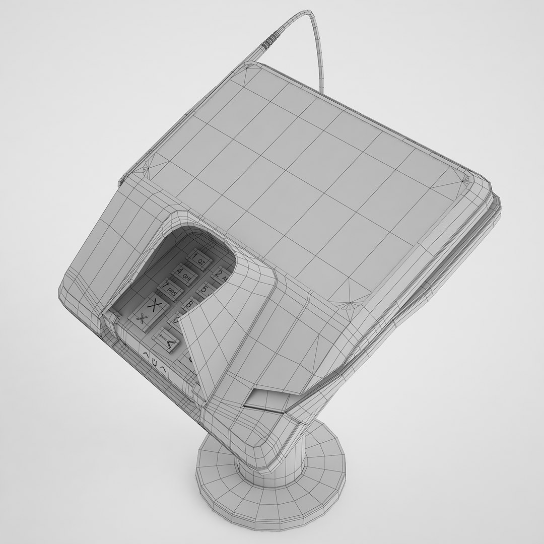 Credit Card Terminal 3D Model - TurboSquid 1308098