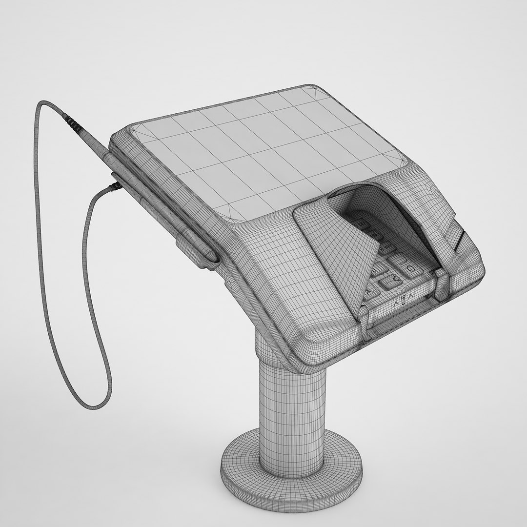 Credit Card Terminal 3D Model - TurboSquid 1308098
