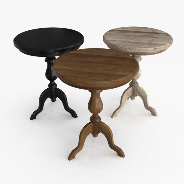 modelo 3d Mesa auxiliar redonda Promenade - TurboSquid 2294002