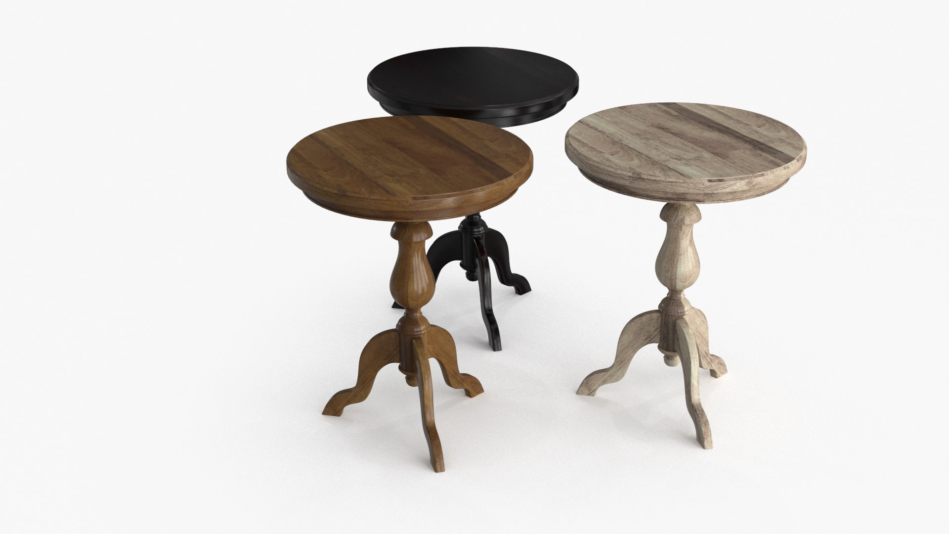 Promenade Round End Table 3D Model - TurboSquid 2294002
