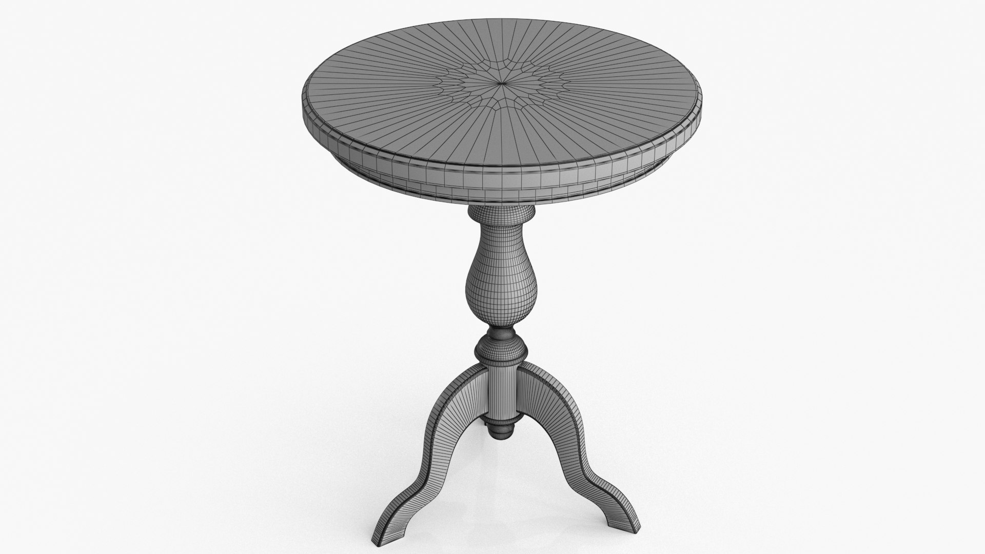 Promenade Round End Table 3D Model - TurboSquid 2294002