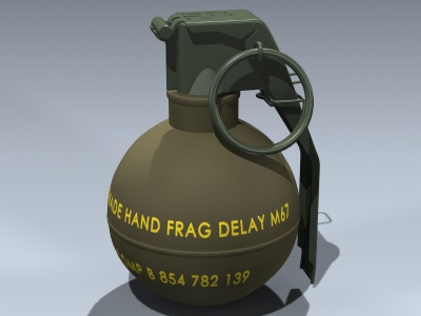 3d M67 Hand Grenade