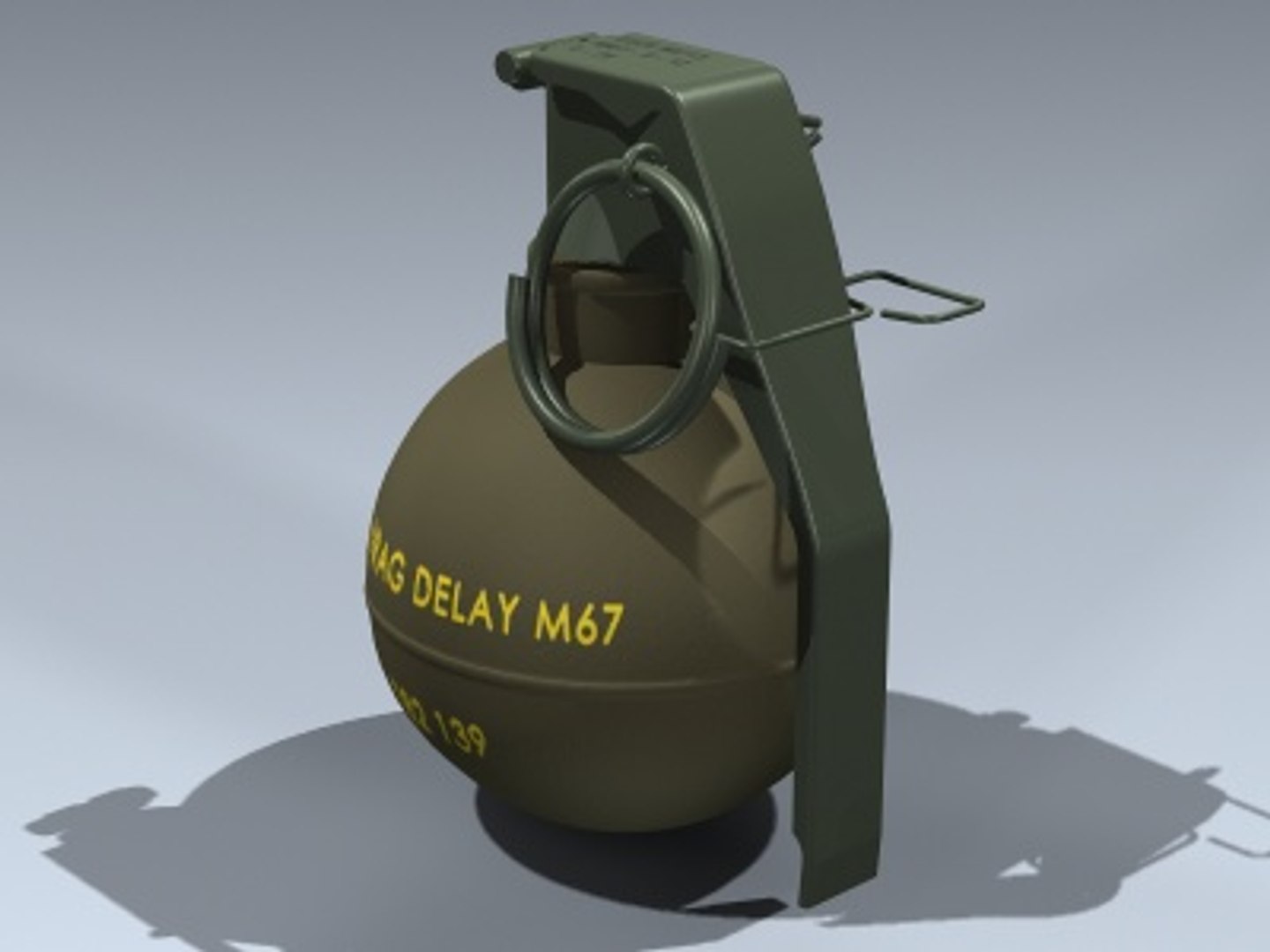 3d M67 Hand Grenade