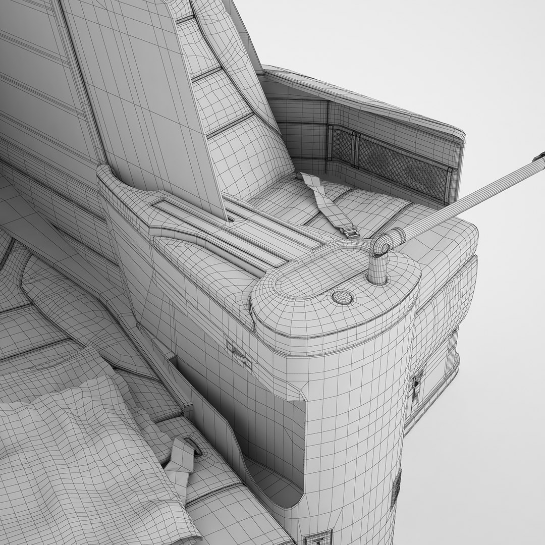 Class airplane chair 3D model - TurboSquid 1257001