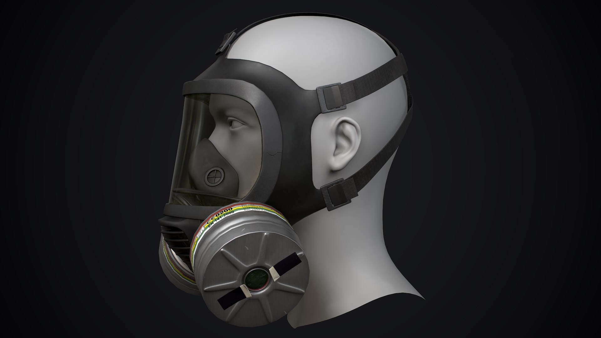 Gas Mask model - TurboSquid 1743440