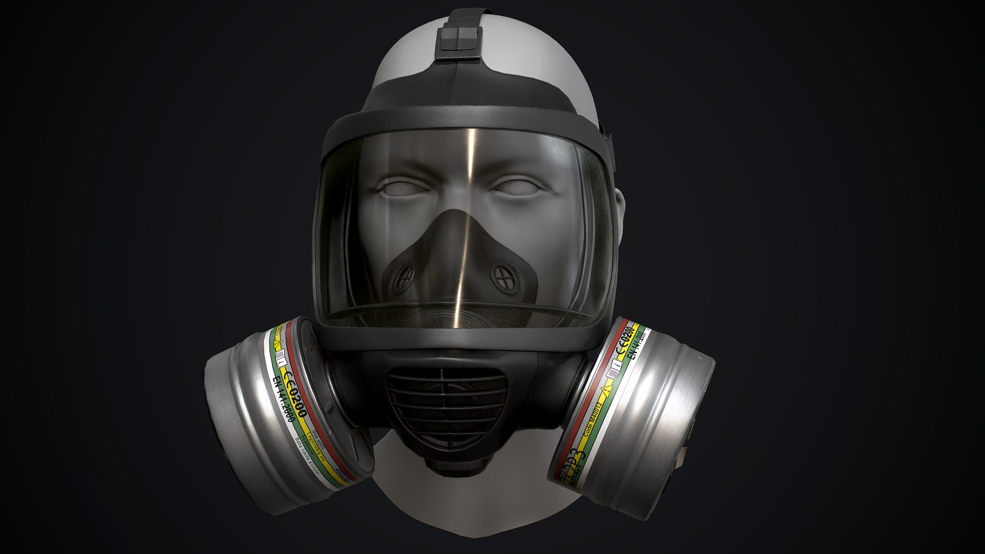 Gas Mask model - TurboSquid 1743440