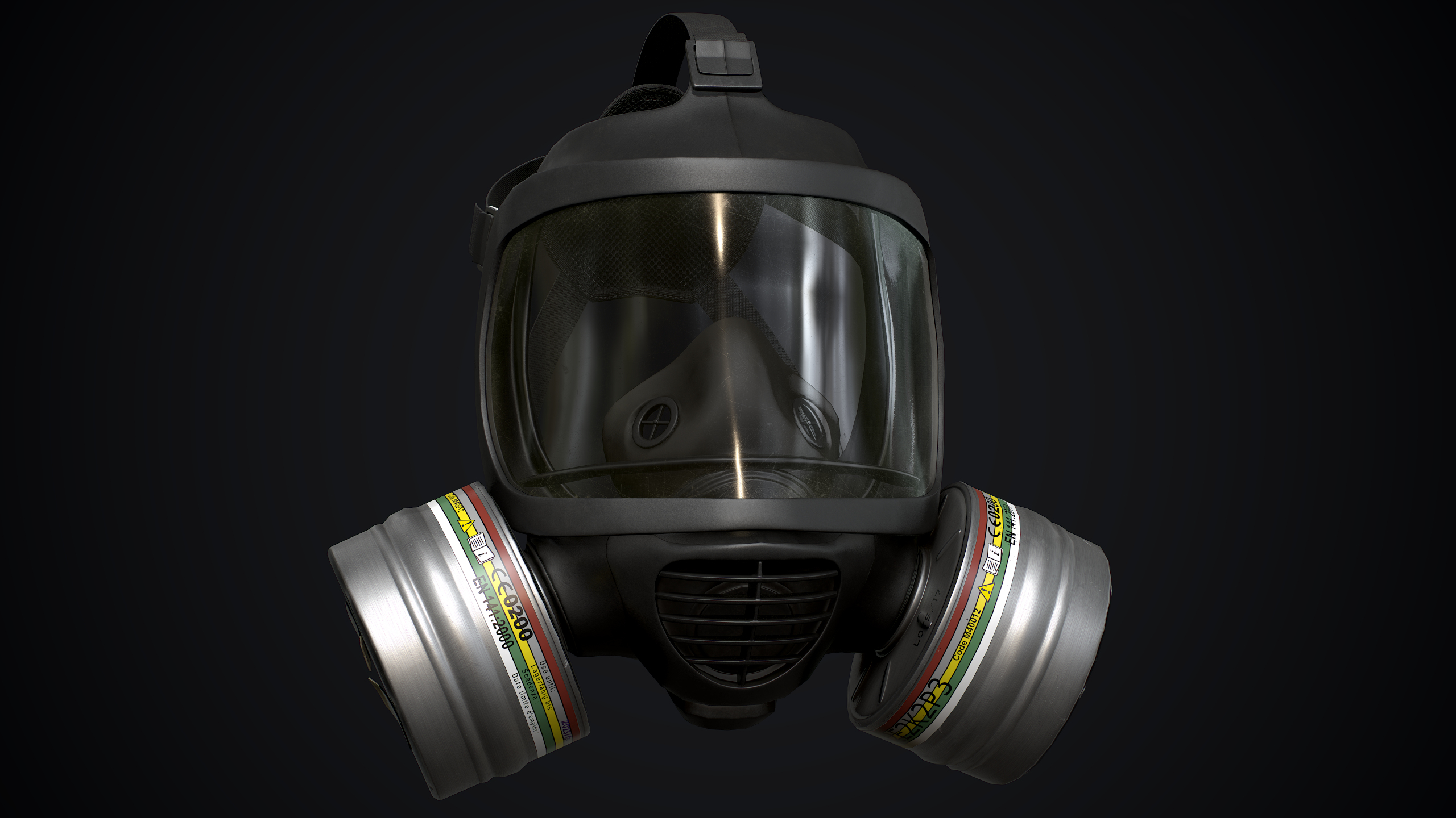 Gas Mask model - TurboSquid 1743440