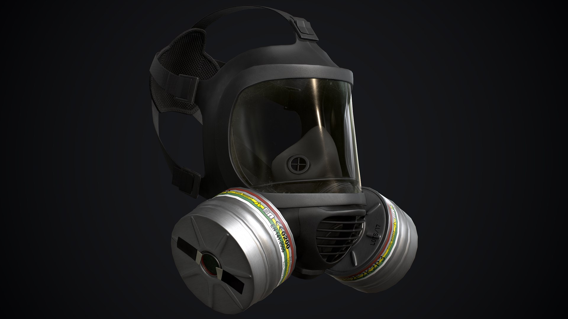 Gas Mask model - TurboSquid 1743440