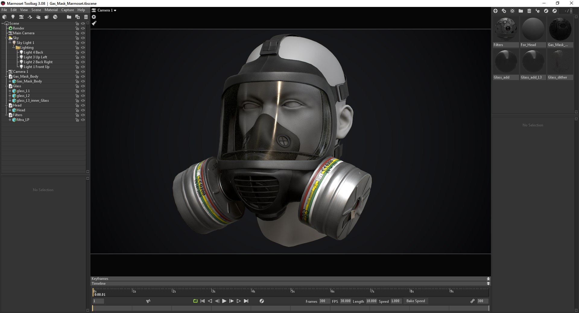Gas Mask model - TurboSquid 1743440