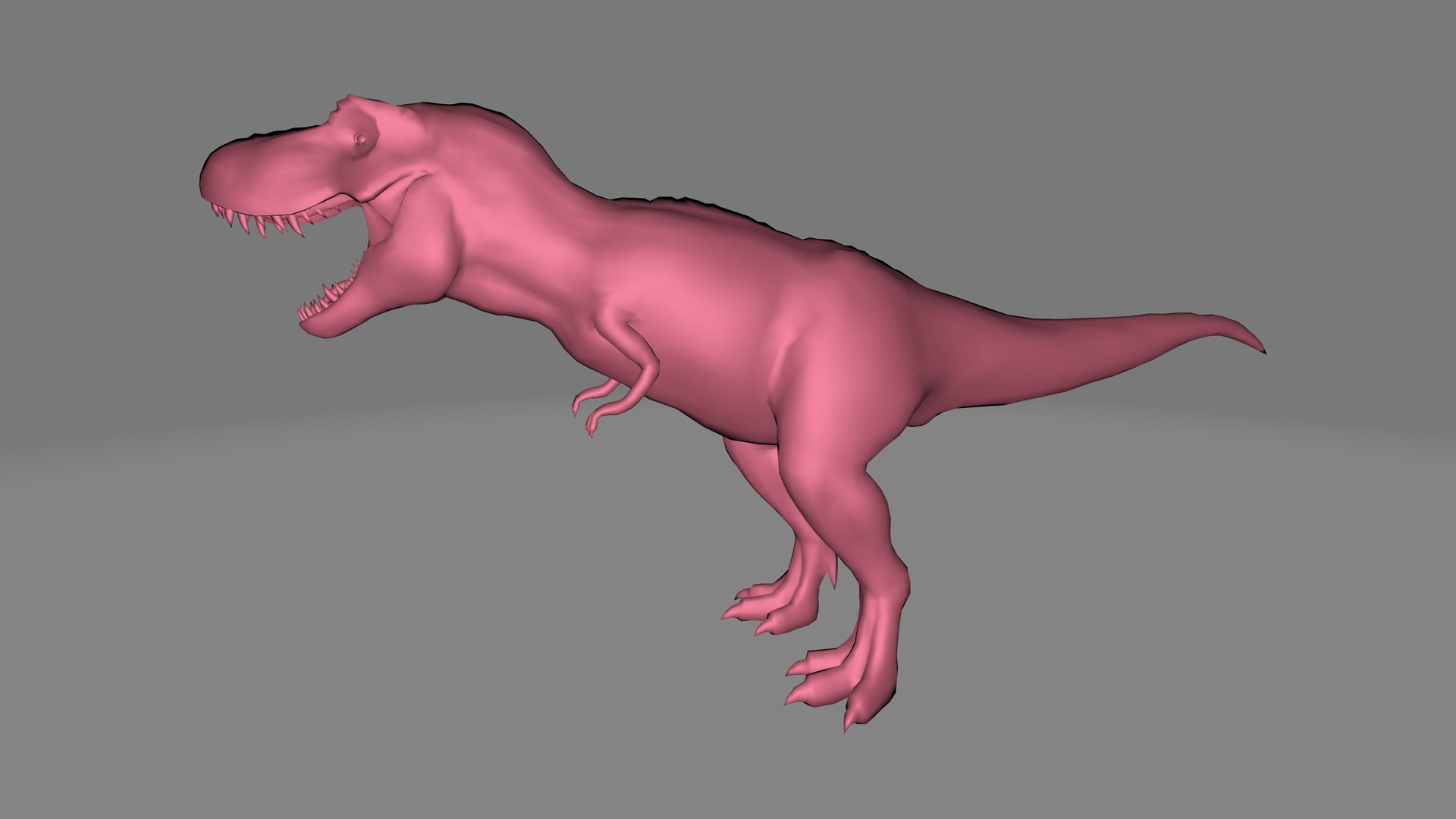 3D Model Rampaging T-Rex Low-poly 3D Model - TurboSquid 2127513