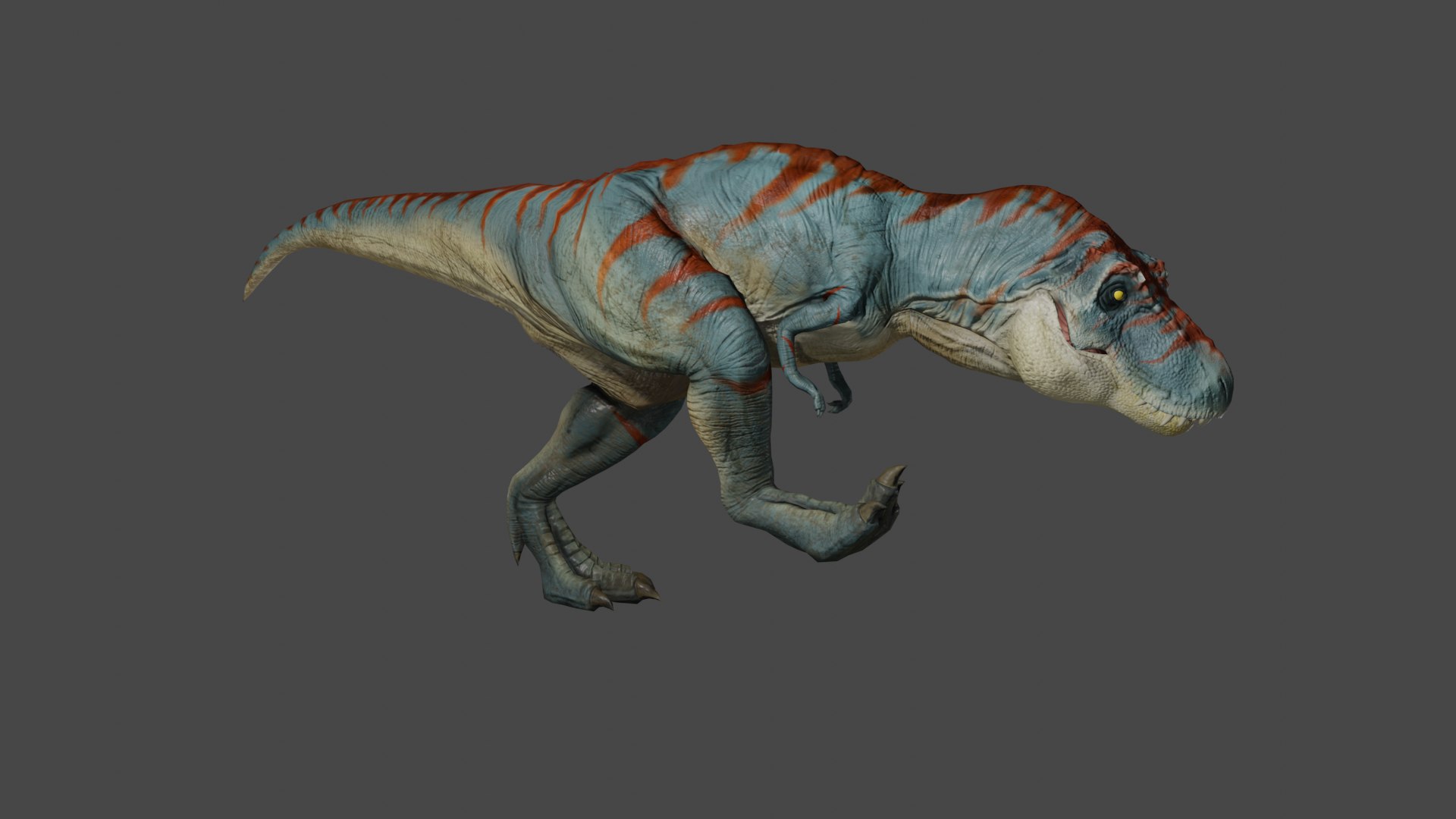 3D Model Rampaging T-Rex Low-poly 3D Model - TurboSquid 2127513
