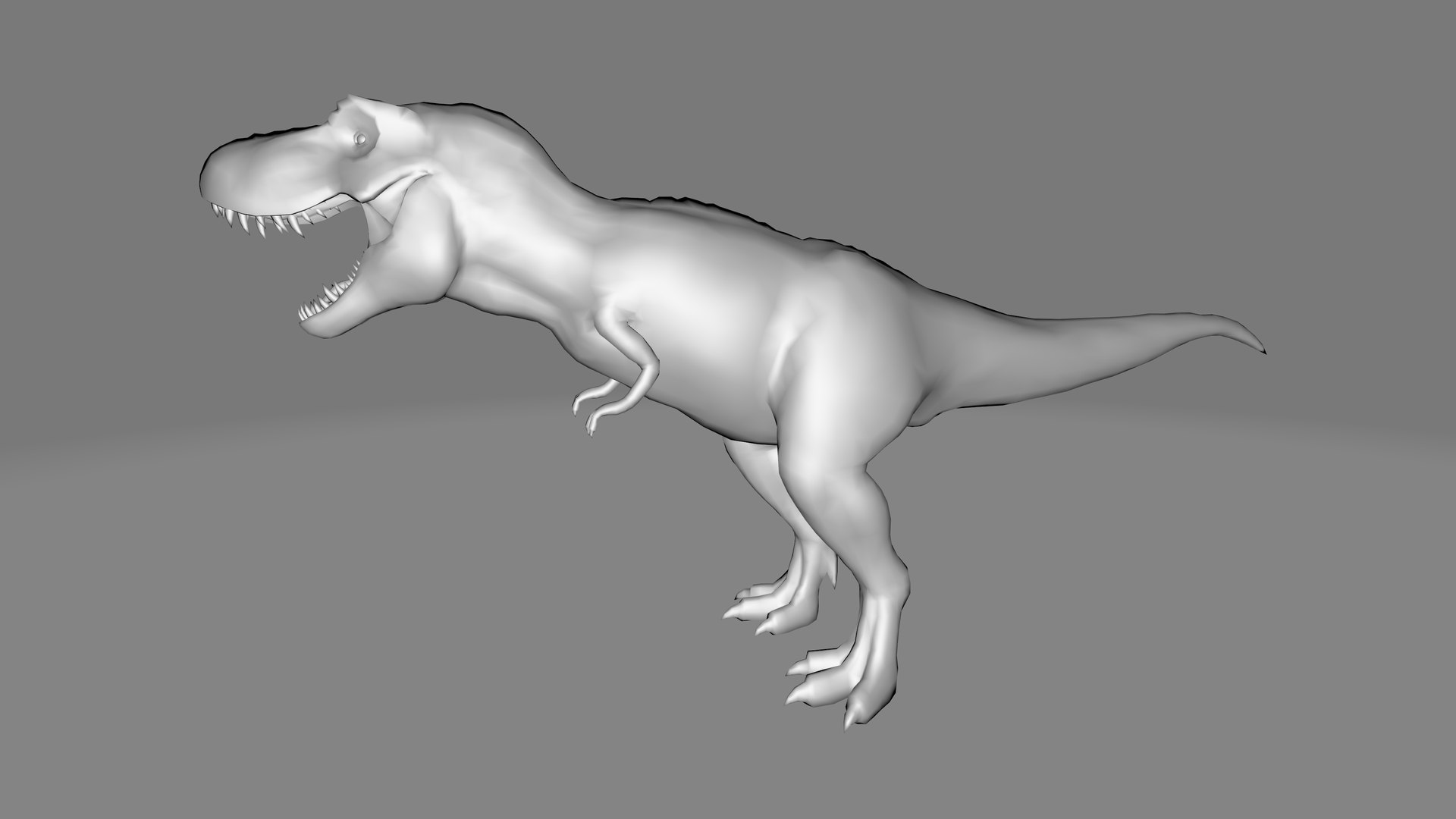 3D Model Rampaging T-Rex Low-poly 3D Model - TurboSquid 2127513