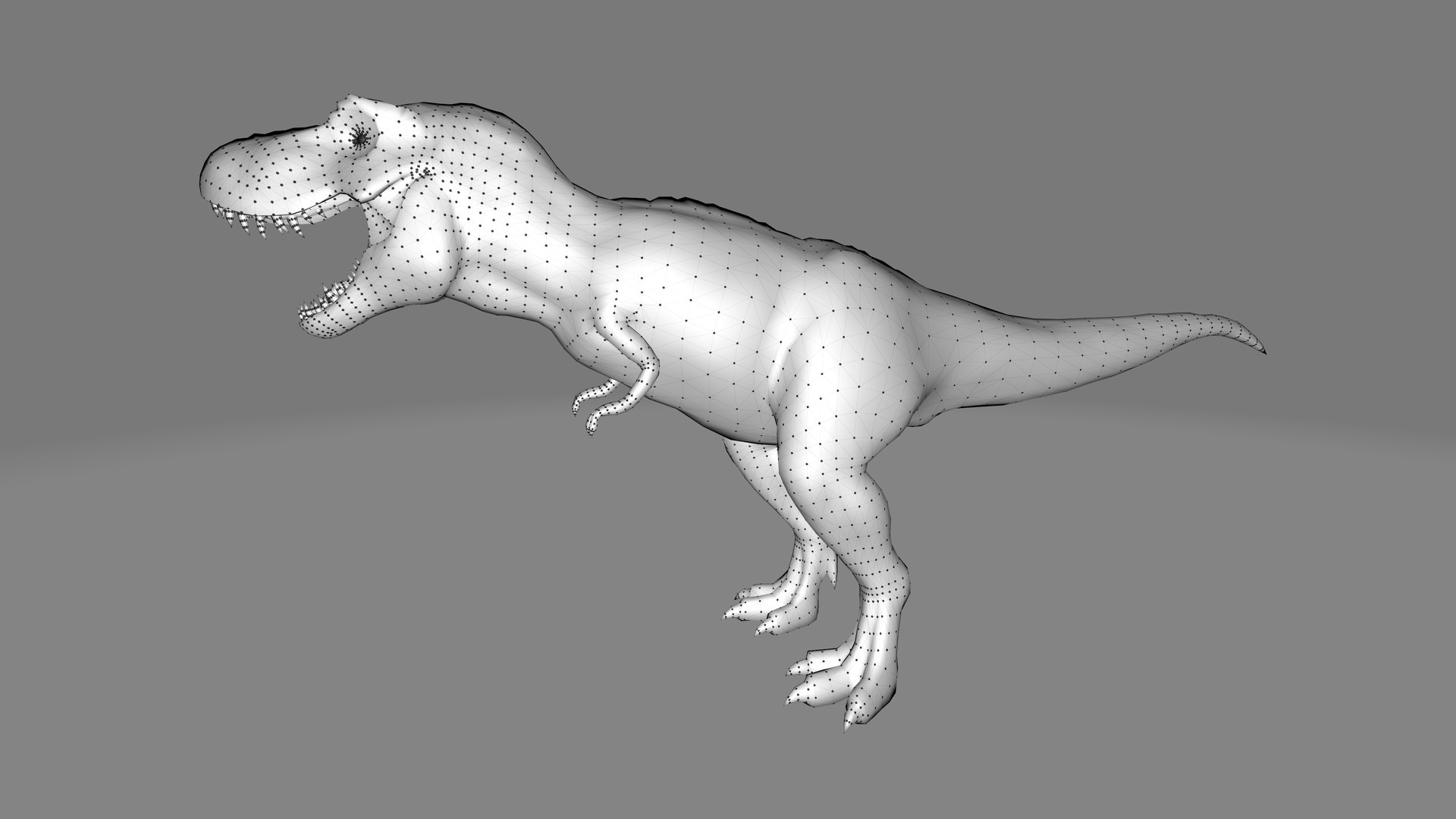 3D Model Rampaging T-Rex Low-poly 3D Model - TurboSquid 2127513