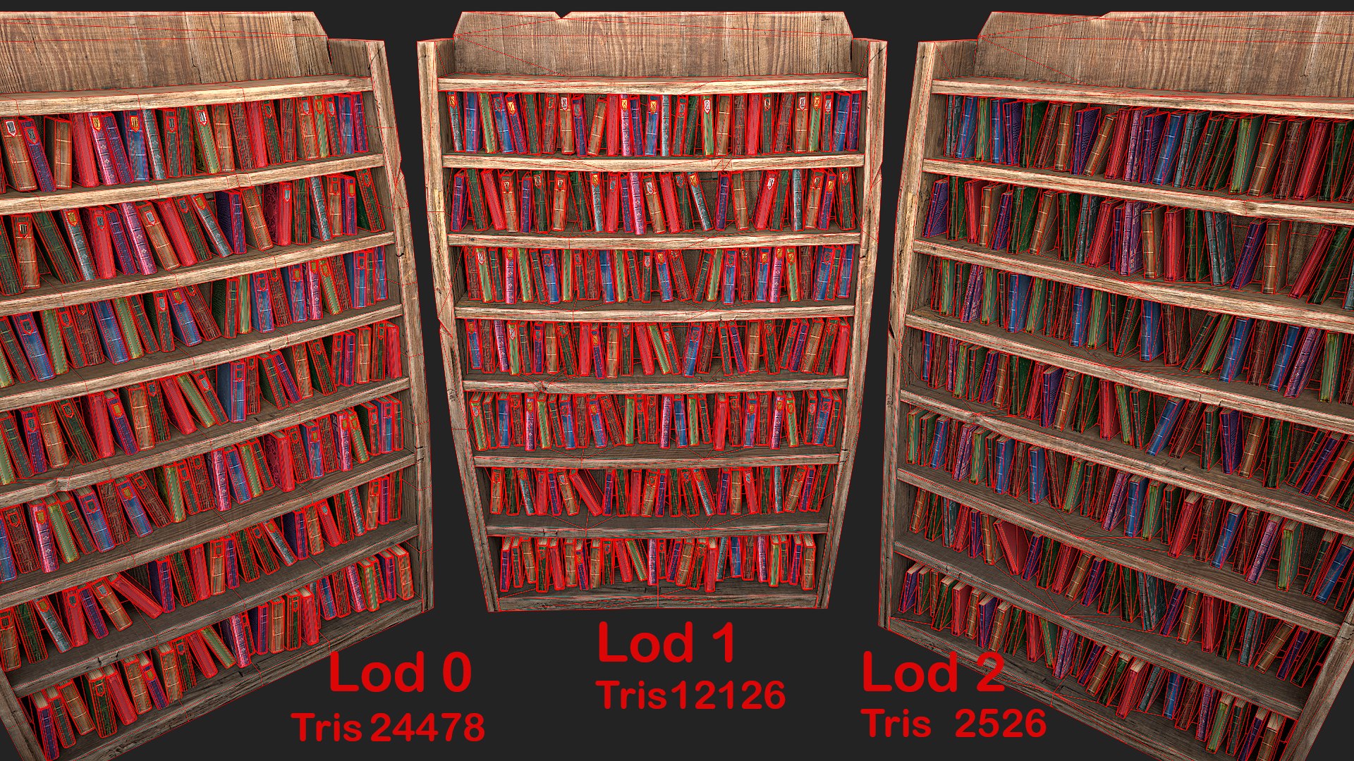 3D Model Medieval Bookcase - TurboSquid 1832685