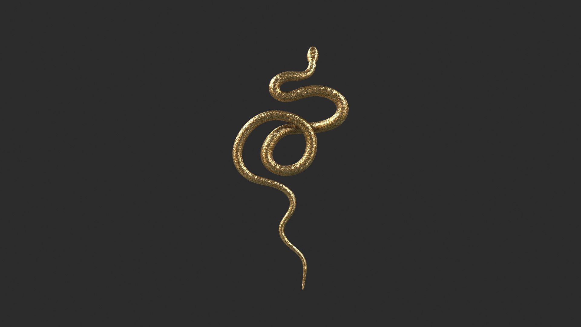 Gold-Silver Snake Wall Art Model - TurboSquid 1942564