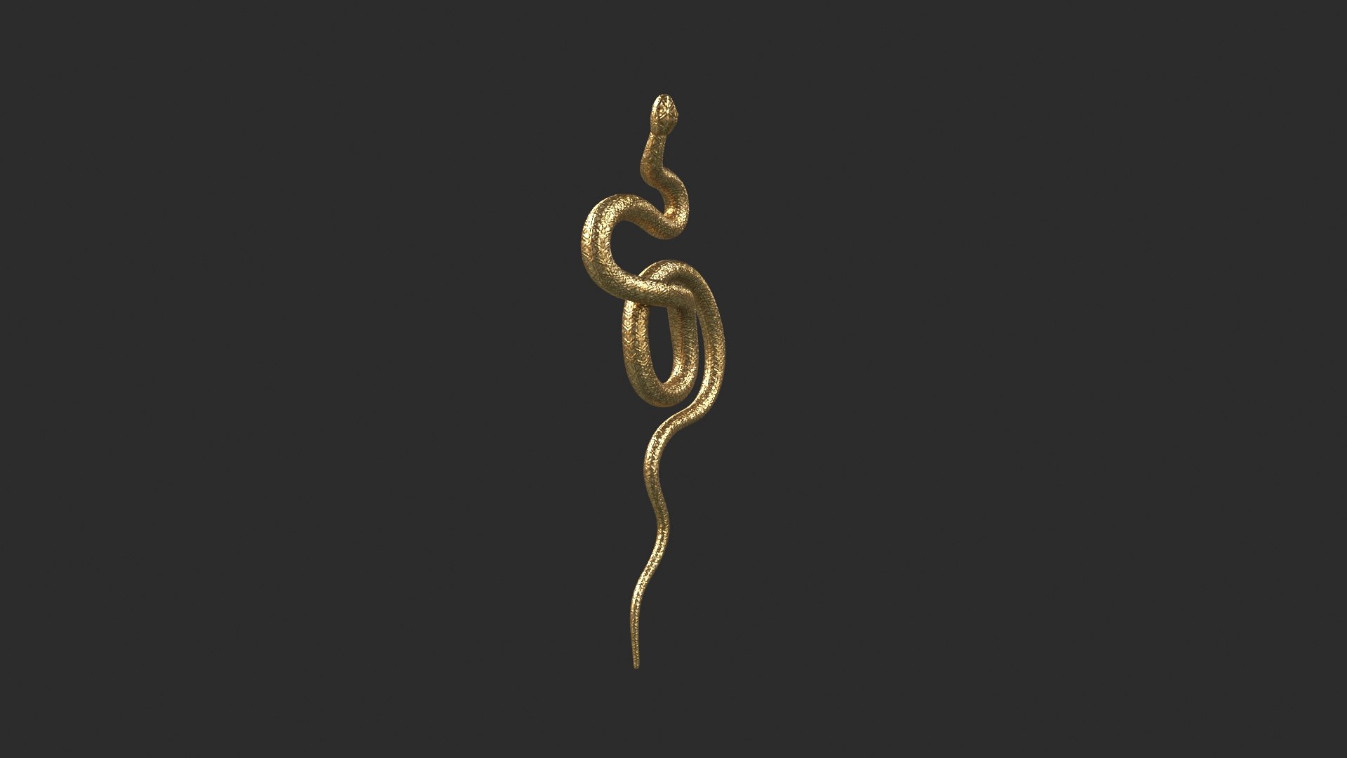 Gold-Silver Snake Wall Art Model - TurboSquid 1942564