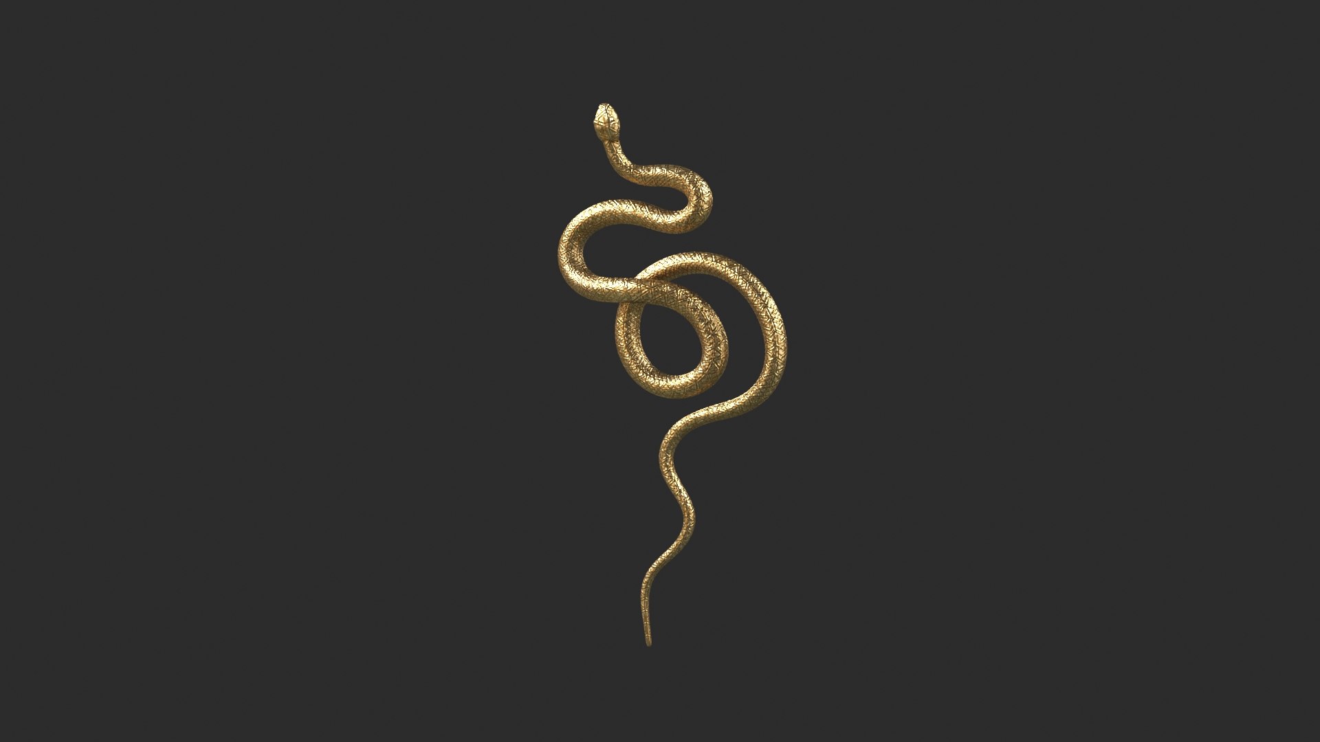Gold-Silver Snake Wall Art Model - TurboSquid 1942564