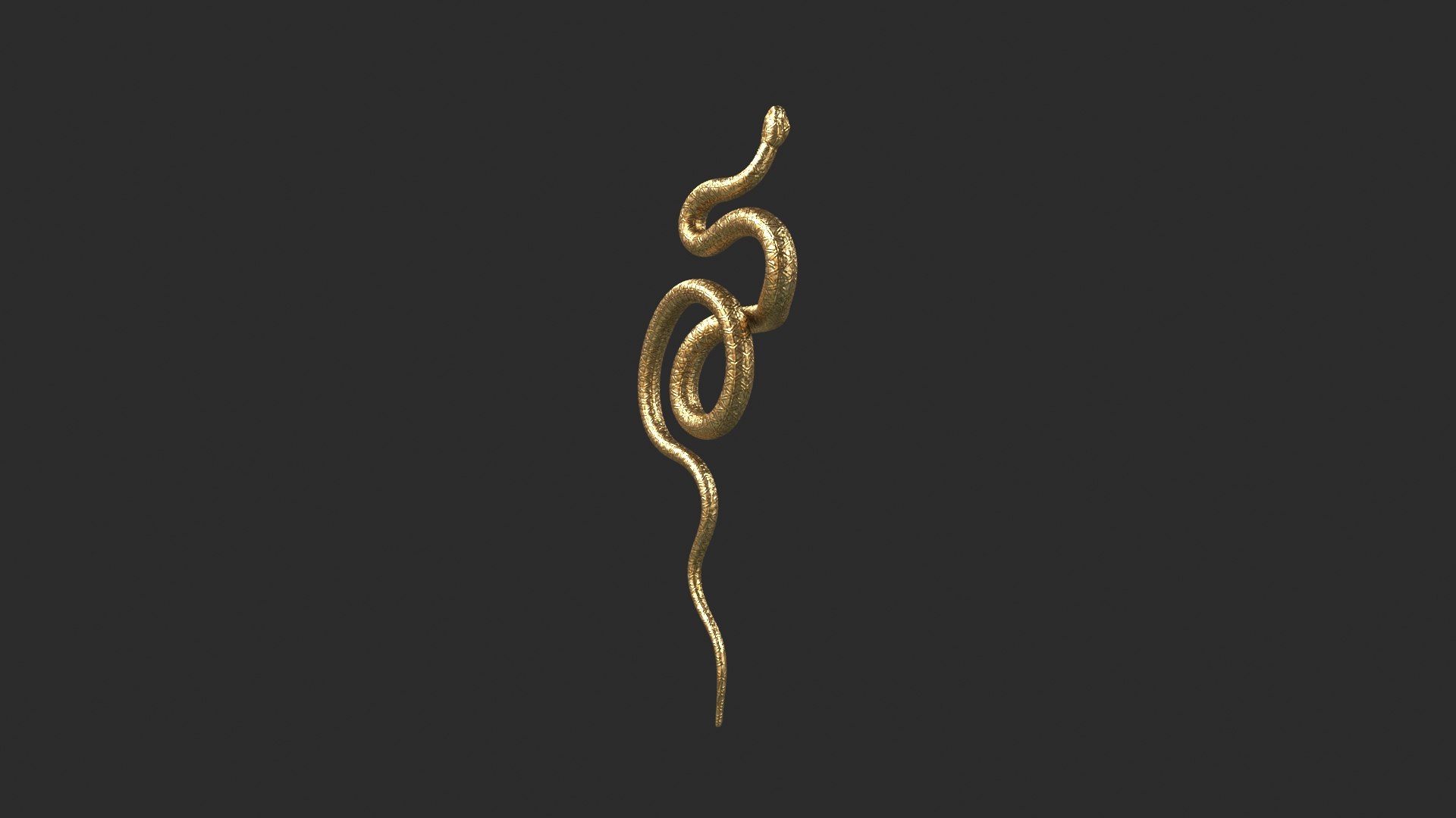 Gold-Silver Snake Wall Art Model - TurboSquid 1942564