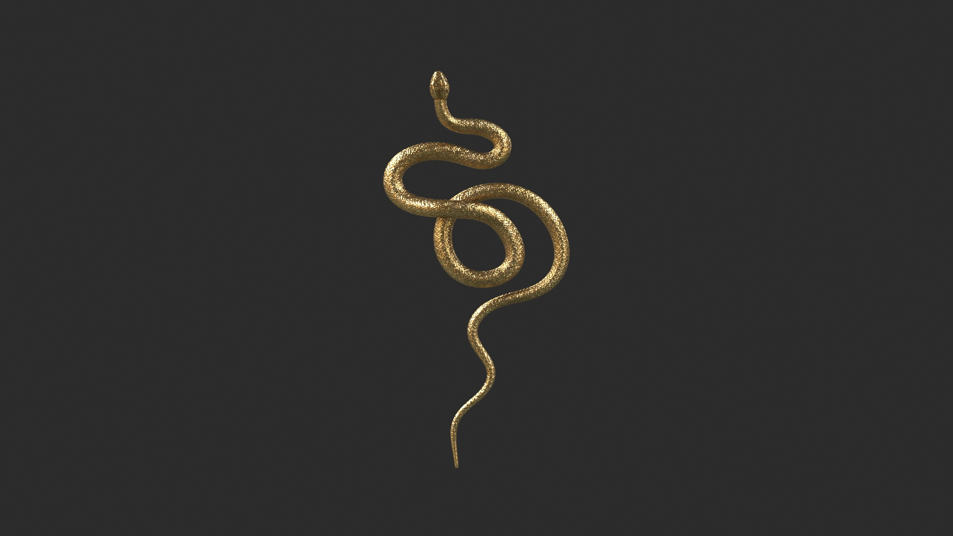 Gold-Silver Snake Wall Art Model - TurboSquid 1942564