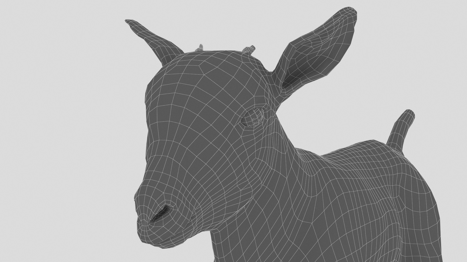 Red Baby Goat model - TurboSquid 1812567