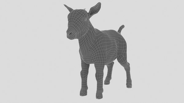 Red Baby Goat model - TurboSquid 1812567