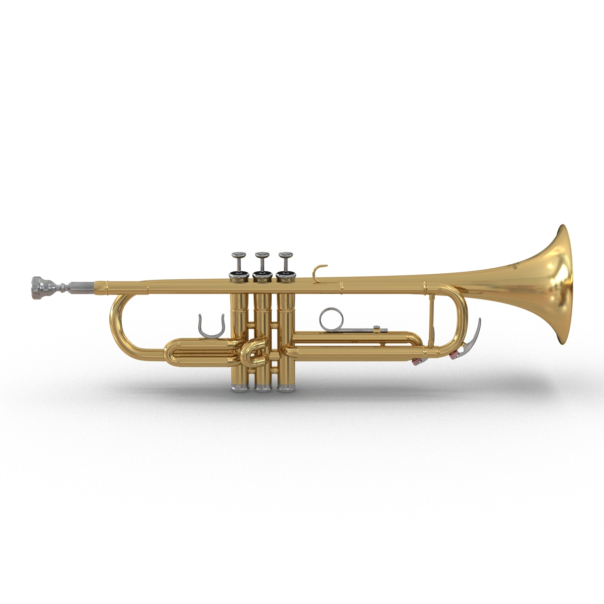 trumpet realistic 3d c4d