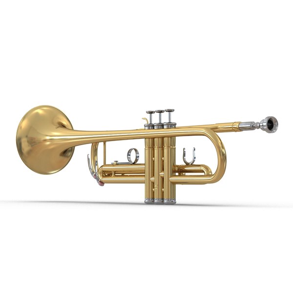 trumpet realistic 3d c4d