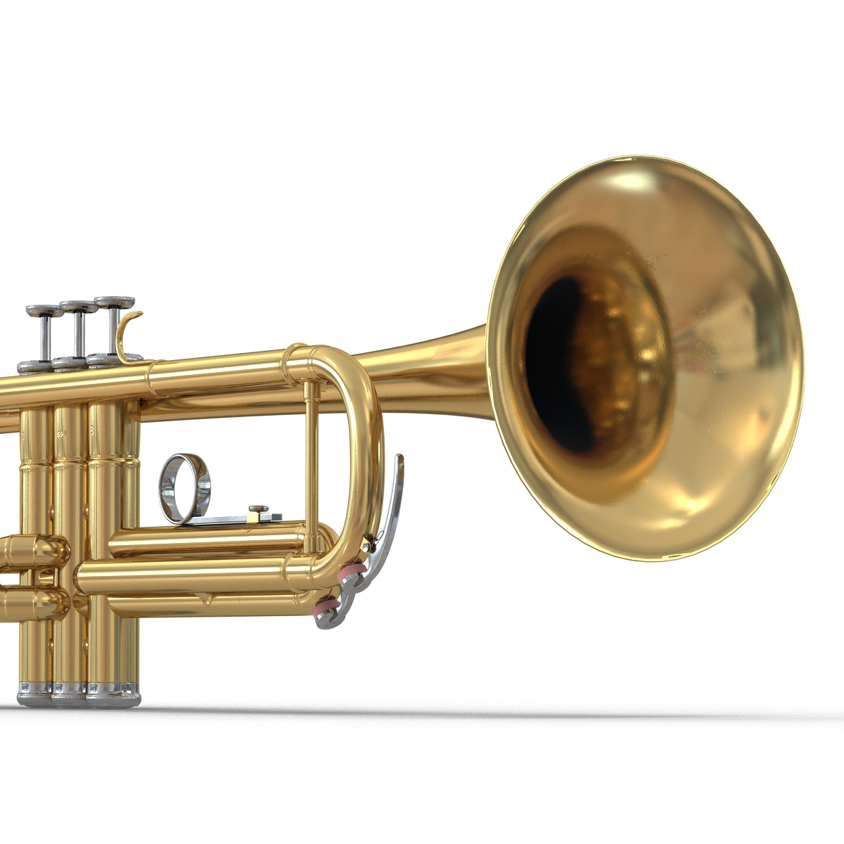 trumpet realistic 3d c4d