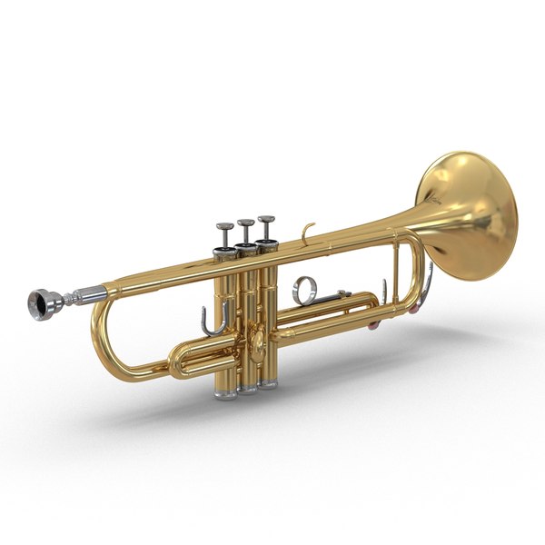trumpet realistic 3d c4d