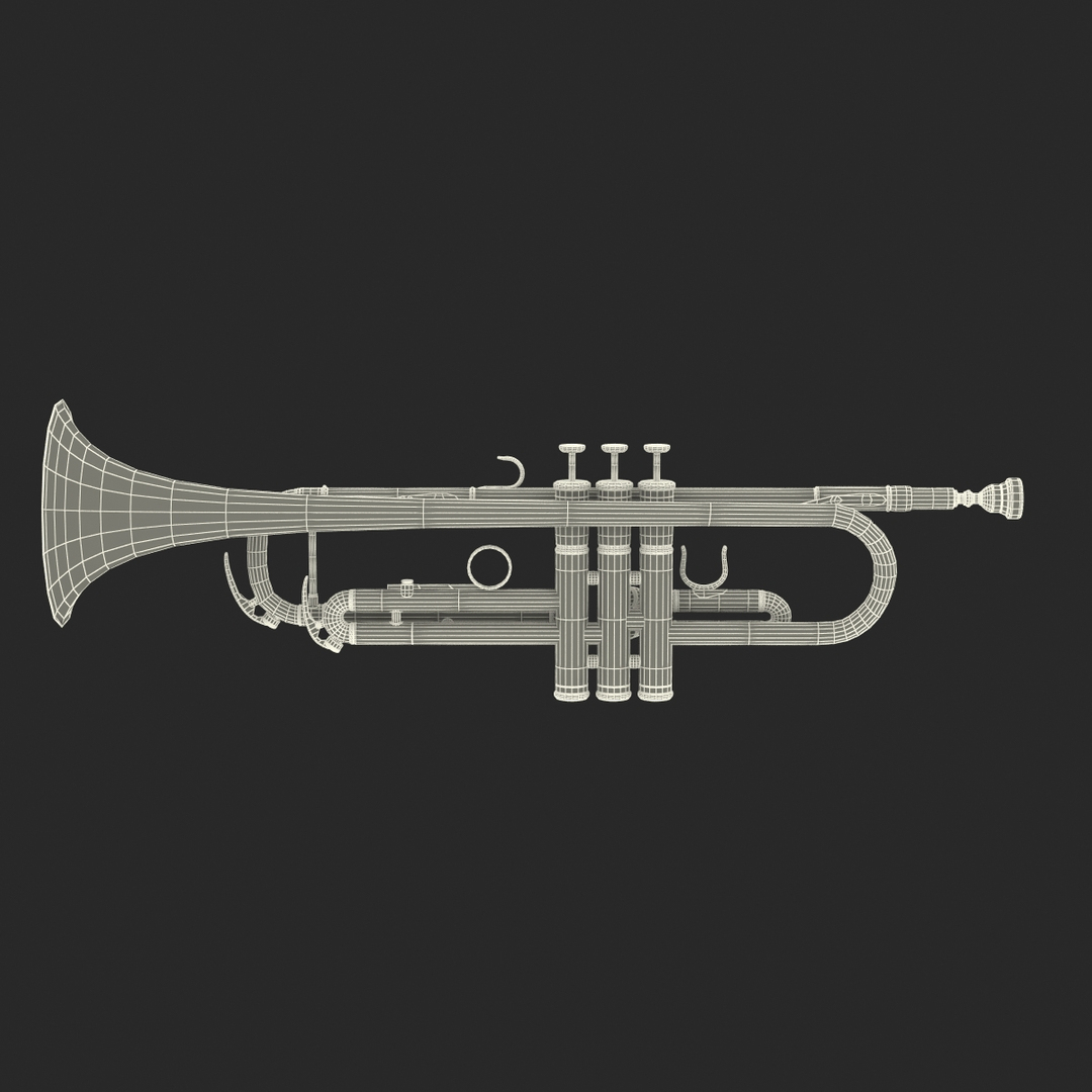 Trumpet Realistic 3d C4d