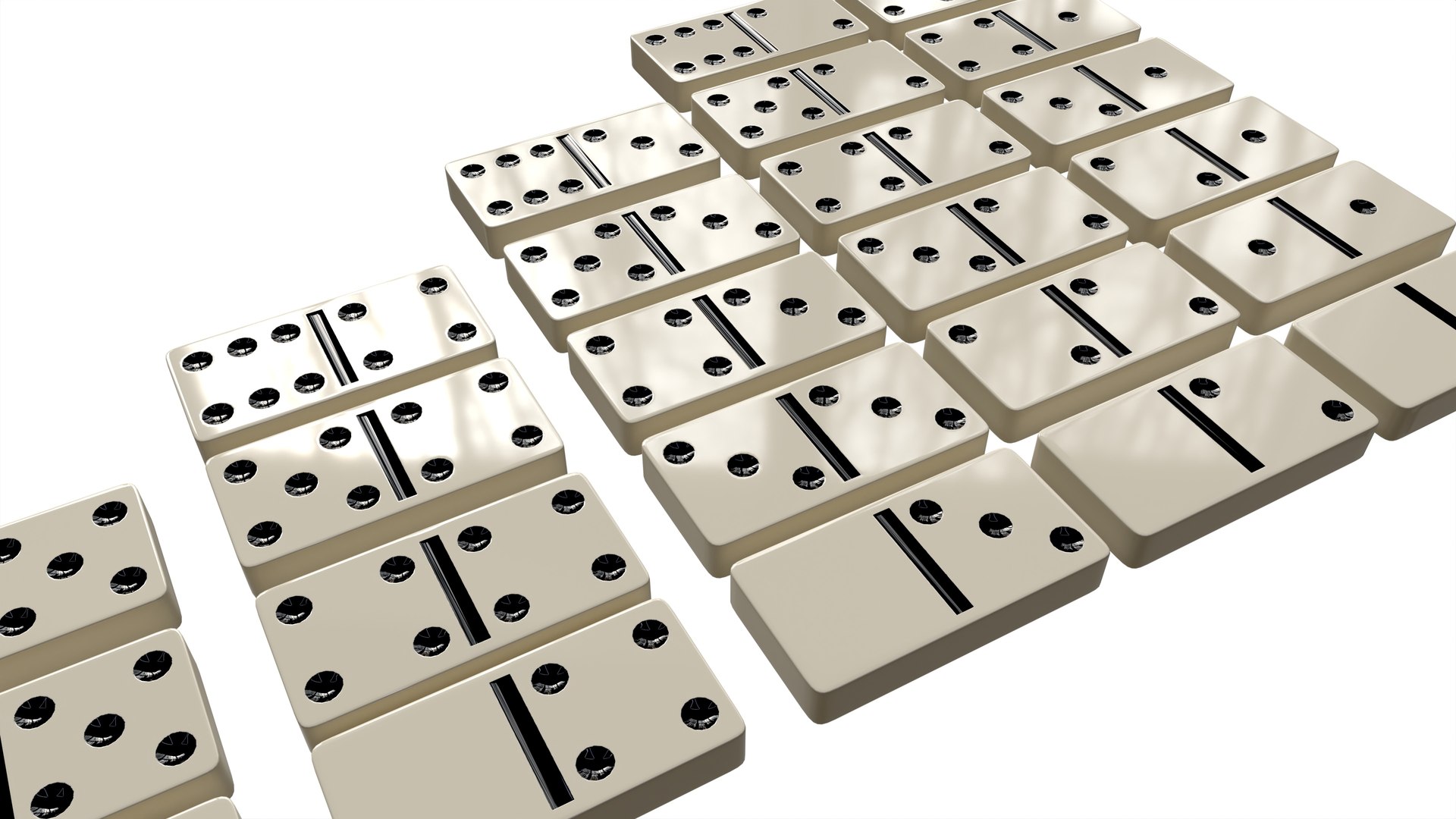 Dominoes Tile Set Table Strategy Game 3D model - TurboSquid 2154168