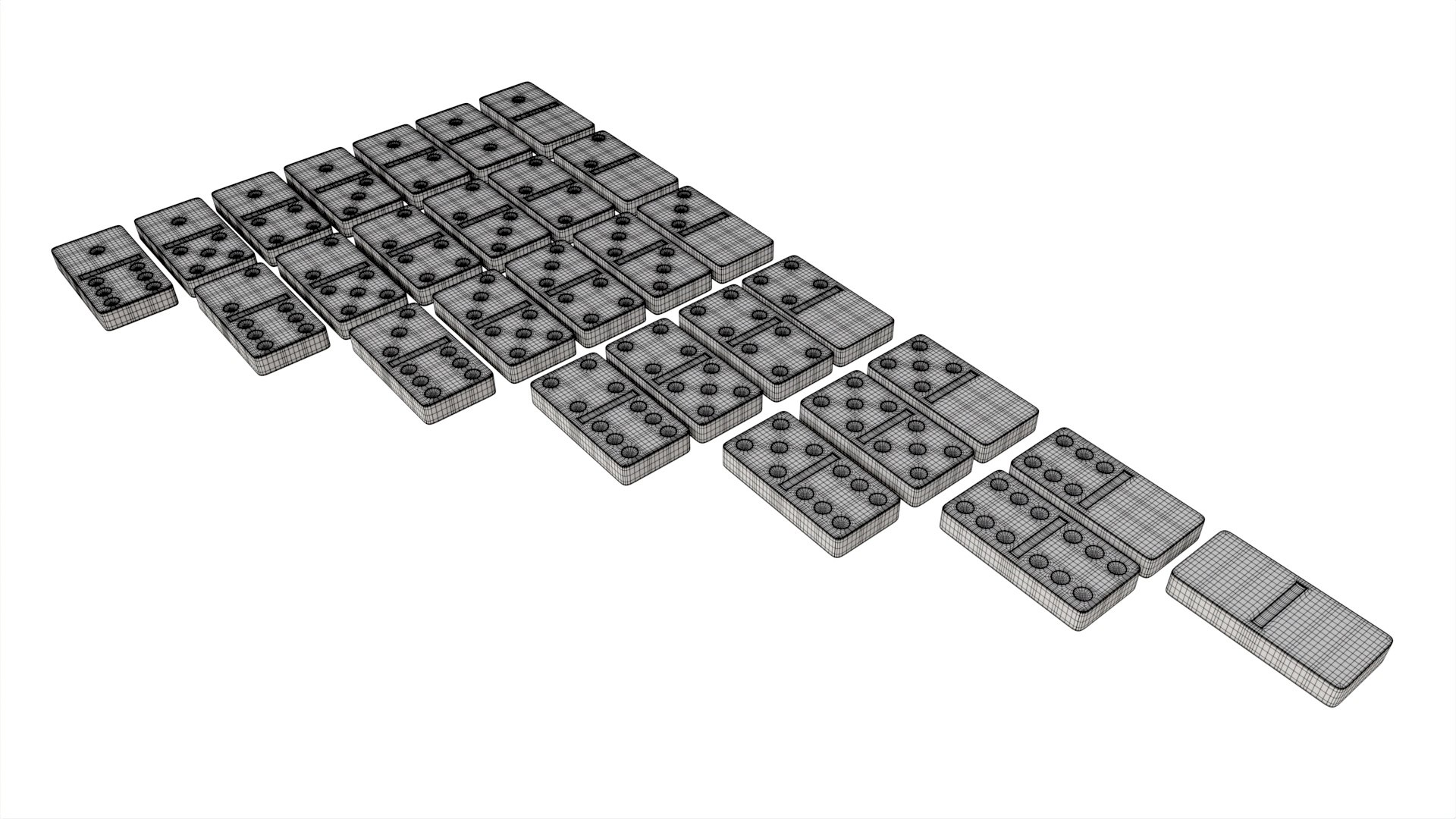 Dominoes Tile Set Table Strategy Game 3D model - TurboSquid 2154168