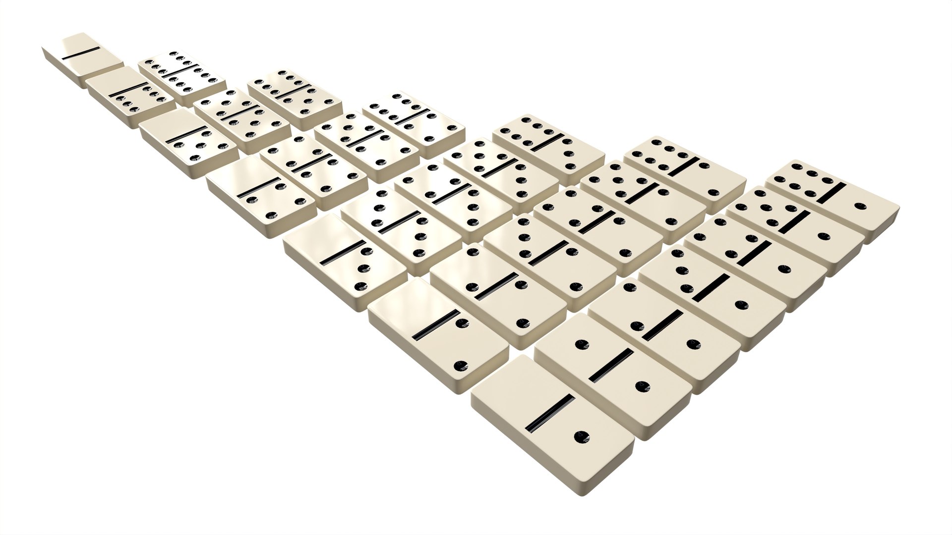 Dominoes Tile Set Table Strategy Game 3D model - TurboSquid 2154168