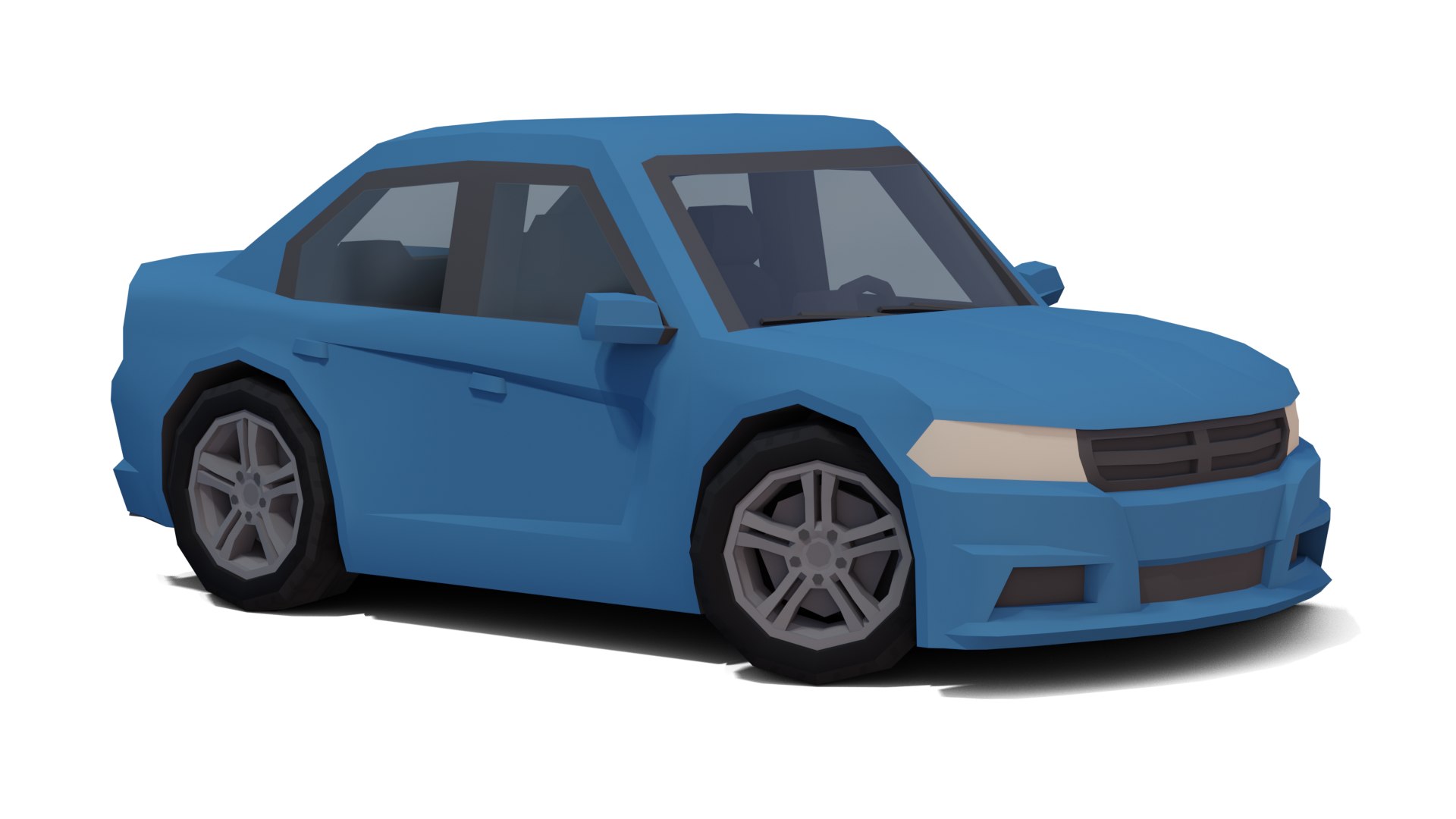 3D Model Low Poly Dodge Charger - TurboSquid 2266499