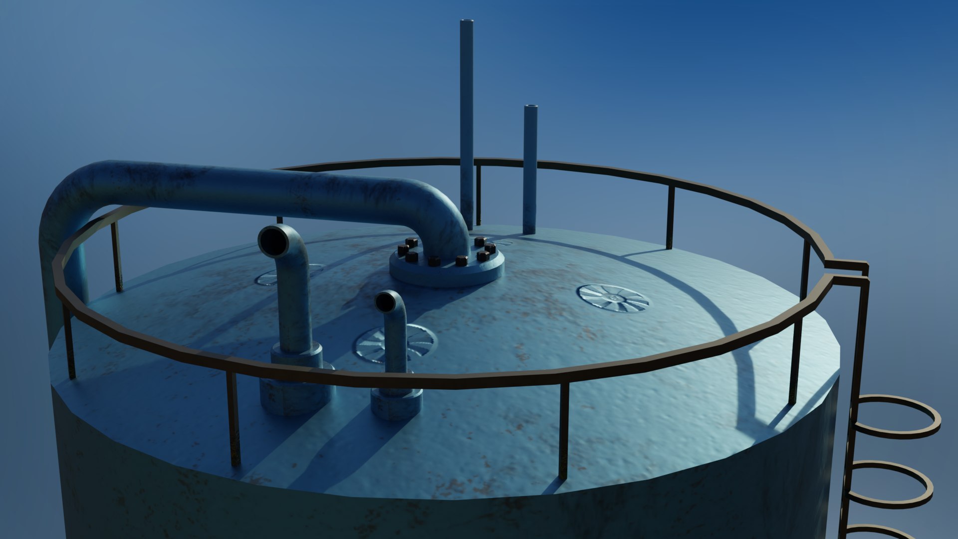 Industrial Nitric Acid Storage Tank 3D Model - TurboSquid 1806804