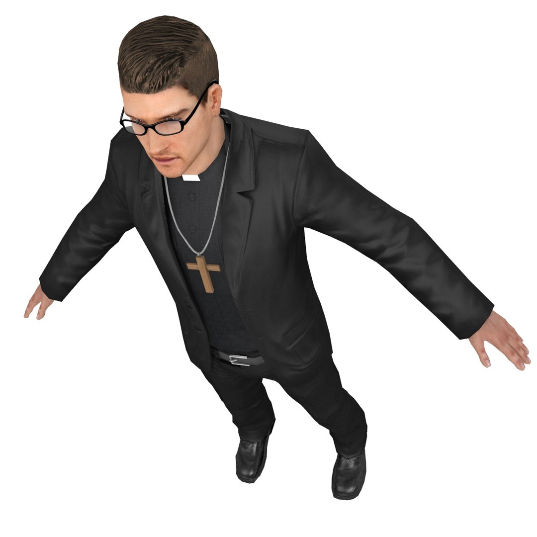 Catholic Priest 3D Model - TurboSquid 1280246