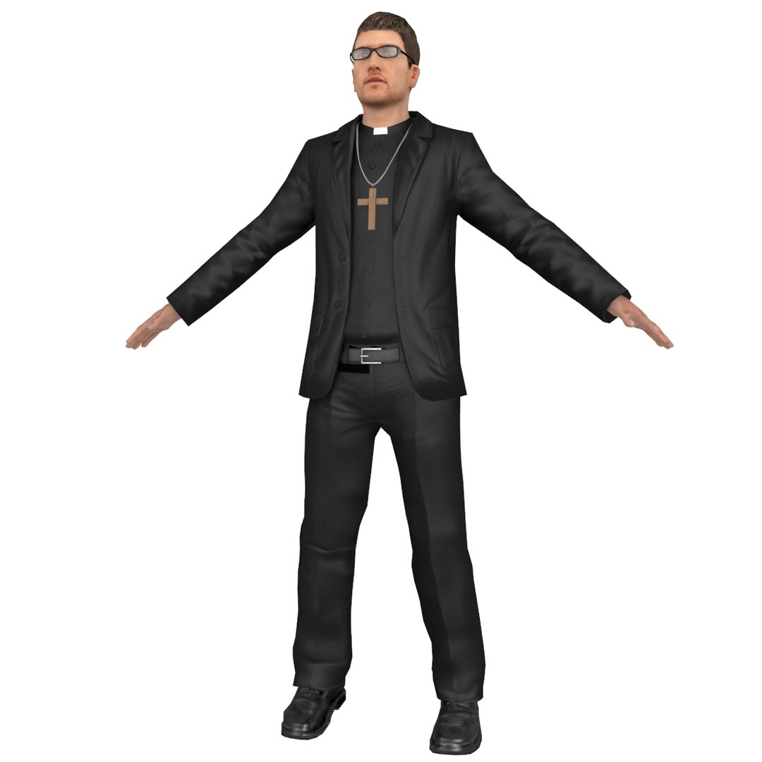 Catholic Priest 3D Model - TurboSquid 1280246