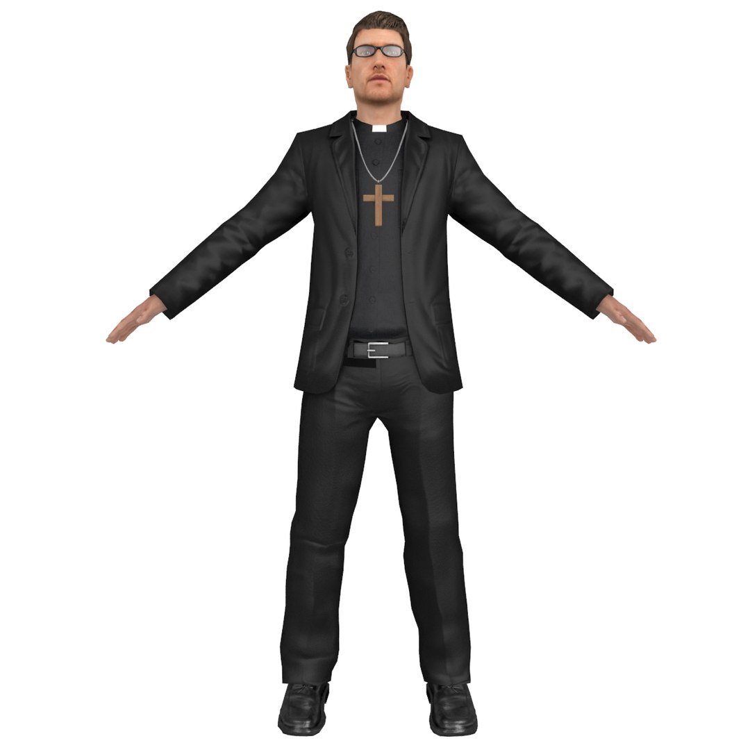 Catholic Priest 3D Model - TurboSquid 1280246