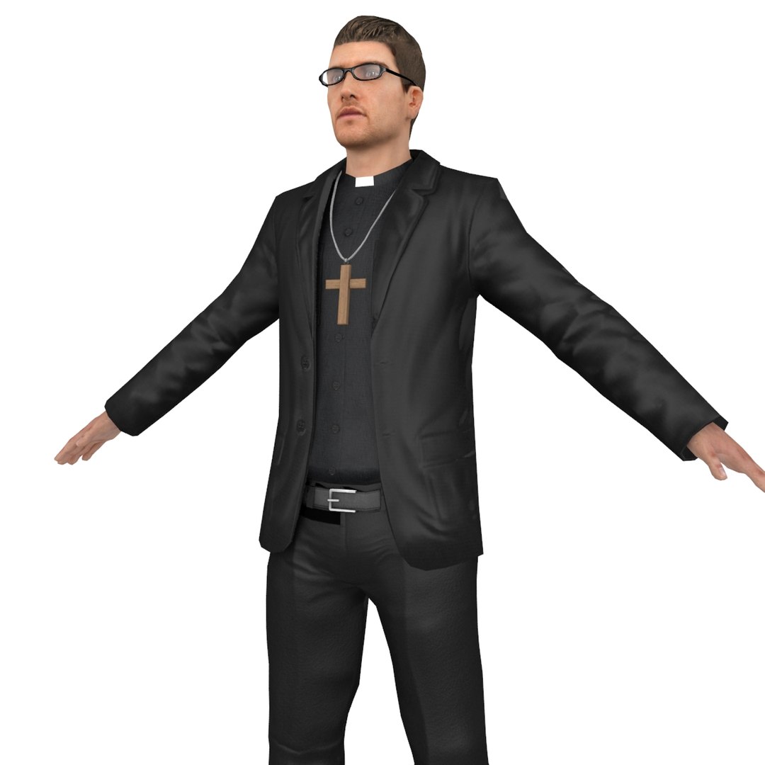 Catholic Priest 3D Model - TurboSquid 1280246