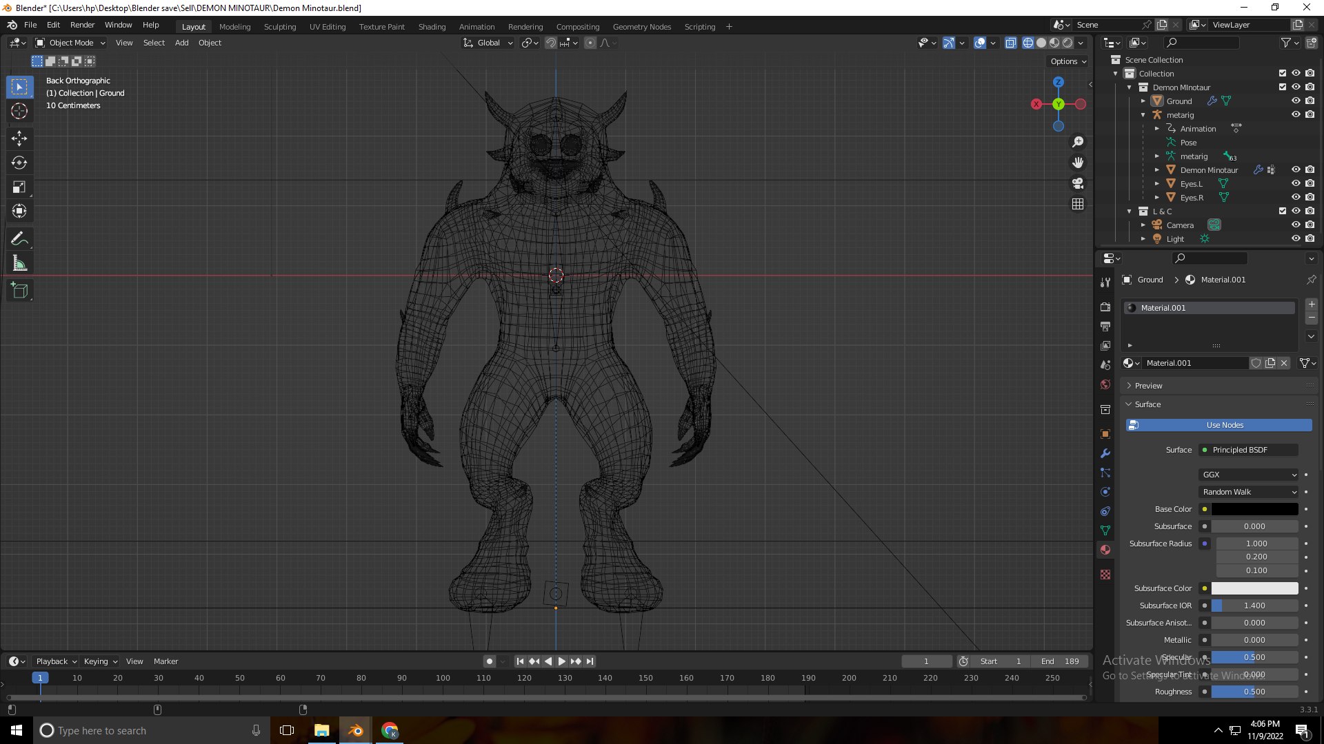 Demon Minotaur 3D Model - TurboSquid 2188060