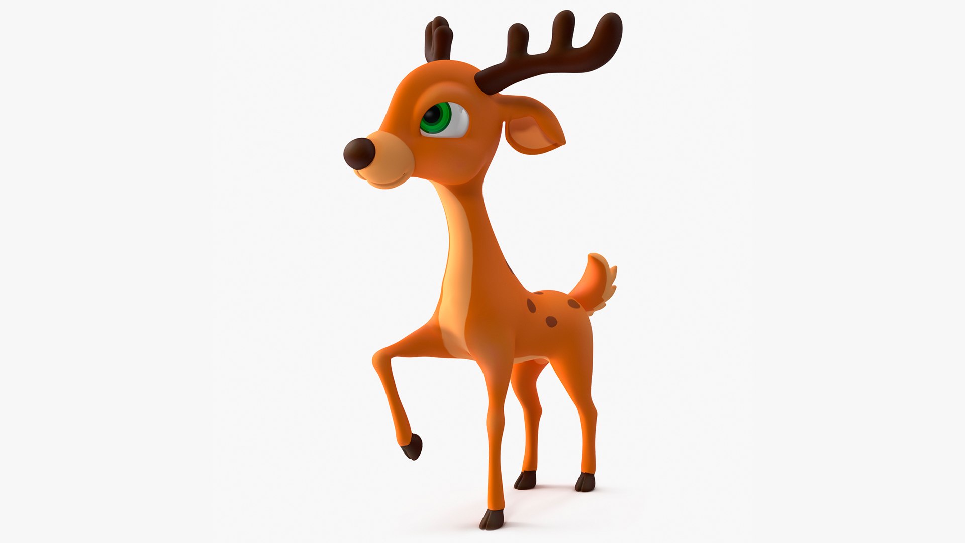 Cartoon Reindeer Rigged 3D model - TurboSquid 2094470