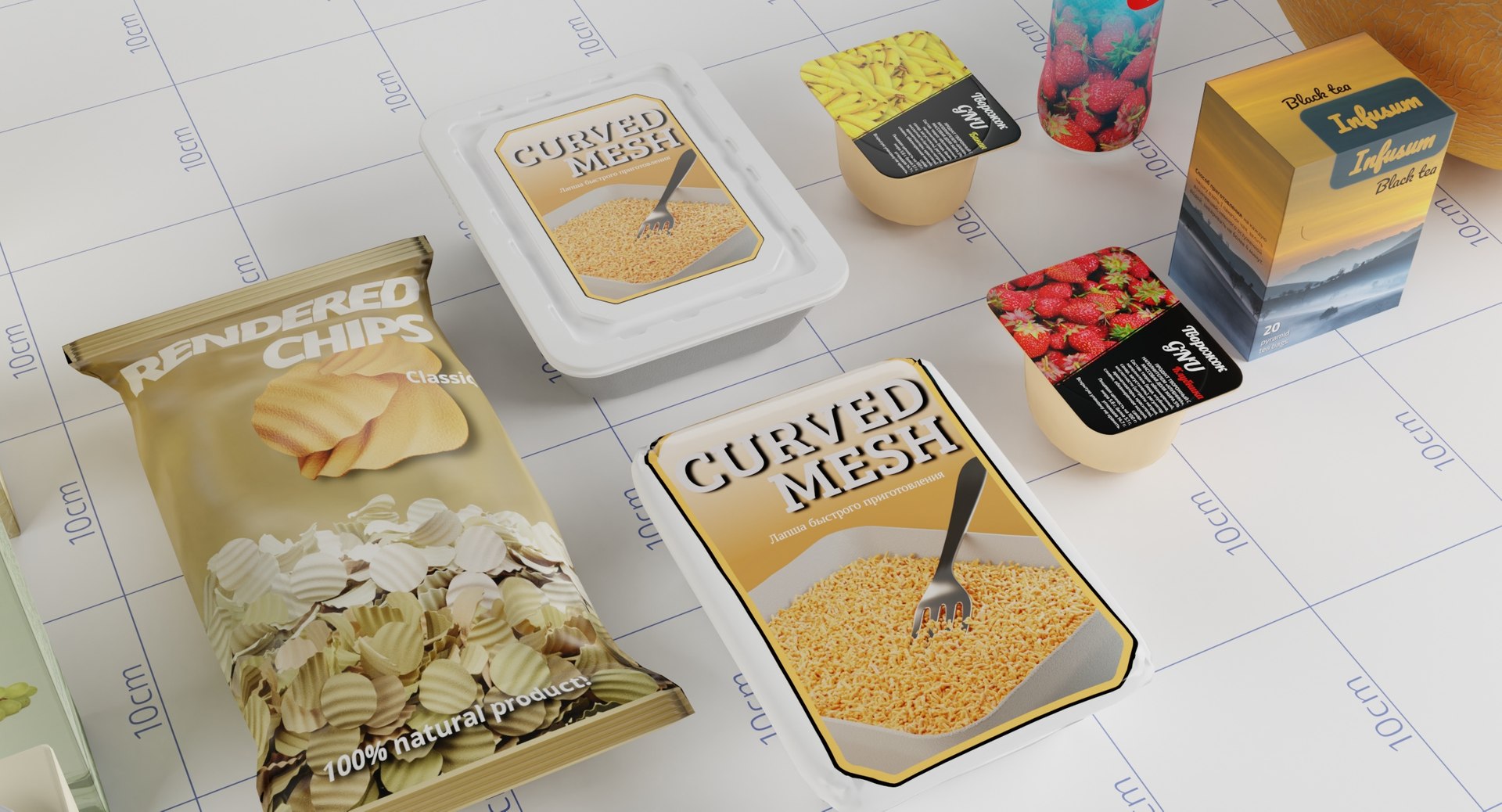 Food products 3D model - TurboSquid 1614198