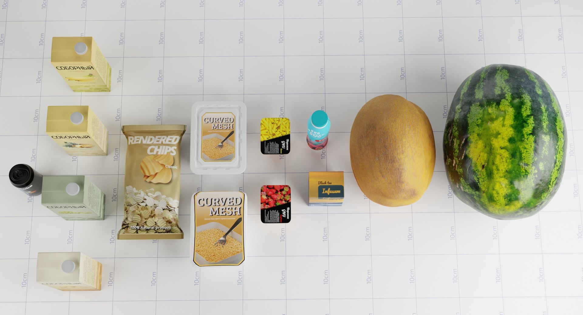 Food products 3D model - TurboSquid 1614198