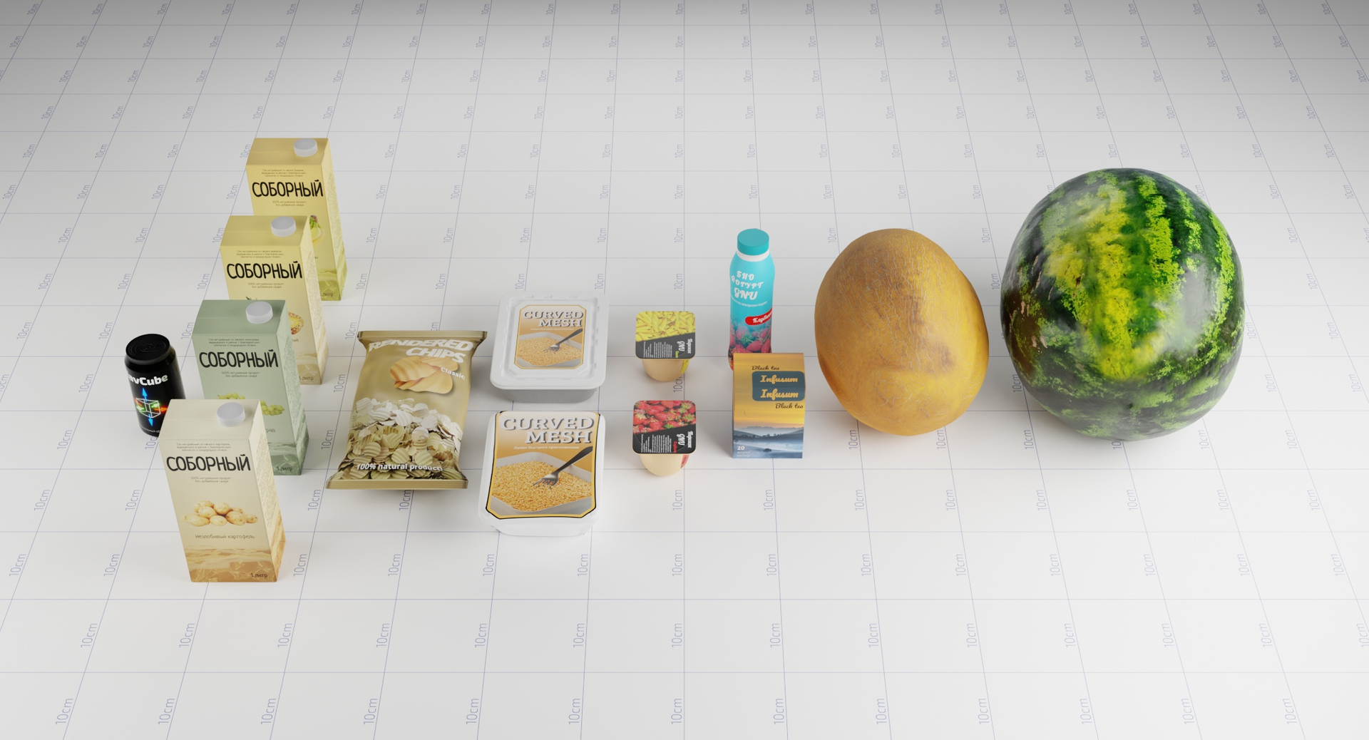 Food products 3D model - TurboSquid 1614198