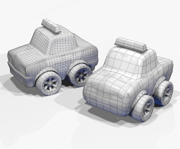 police car mesh 3d 3ds