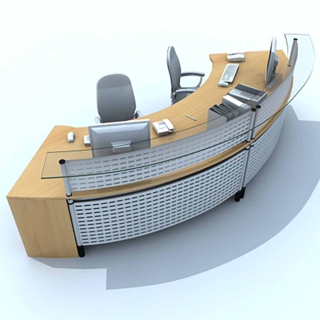 3ds Max Reception Desk