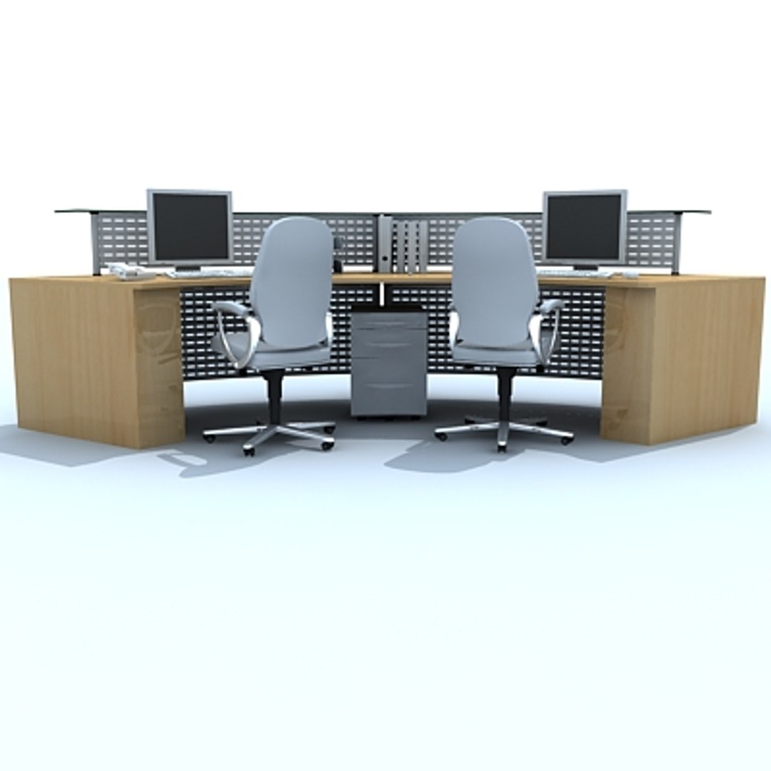 3ds Max Reception Desk